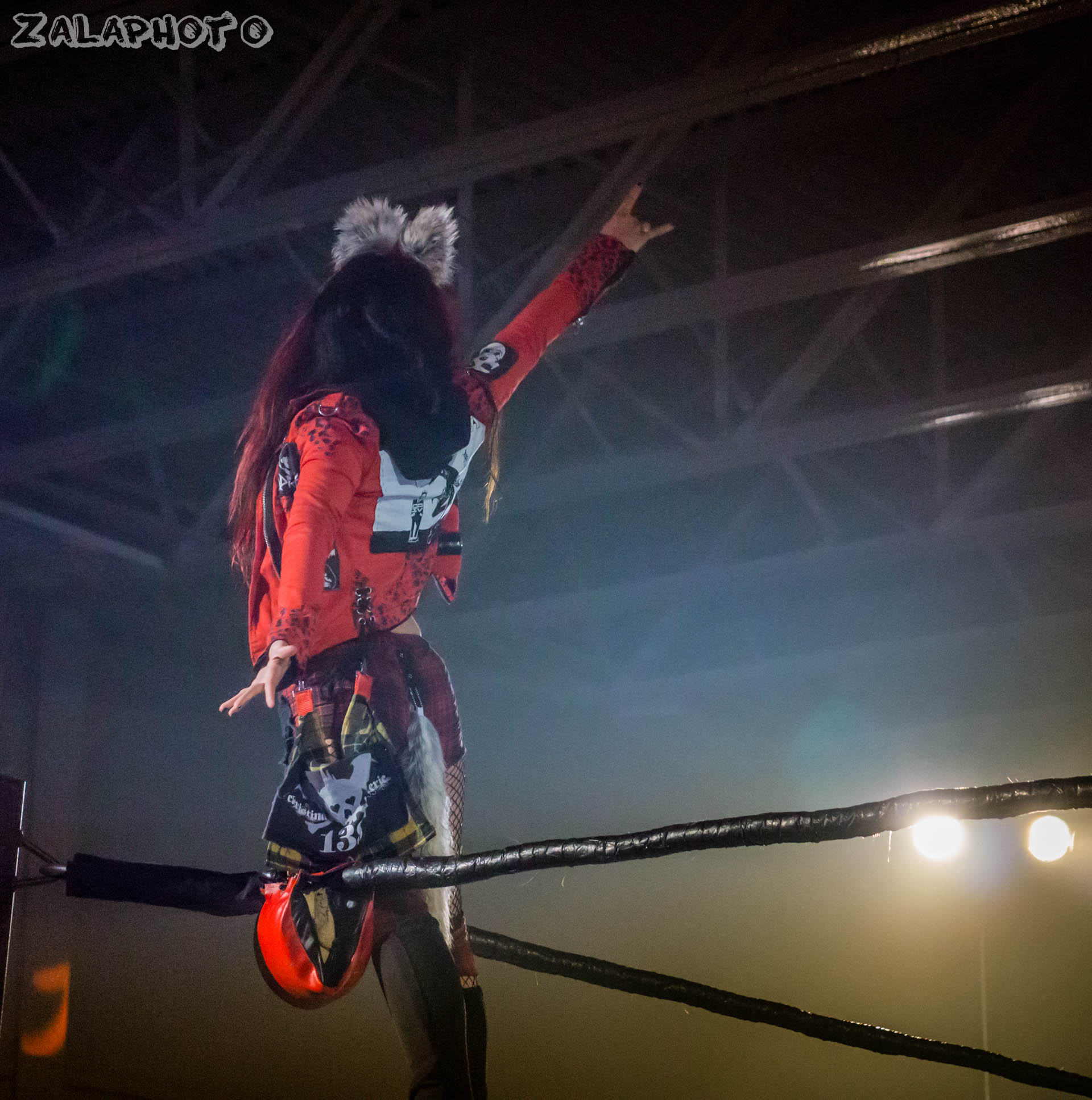 Zalaphoto Wrestling Photography » Brittany Blake turnbuckle pose